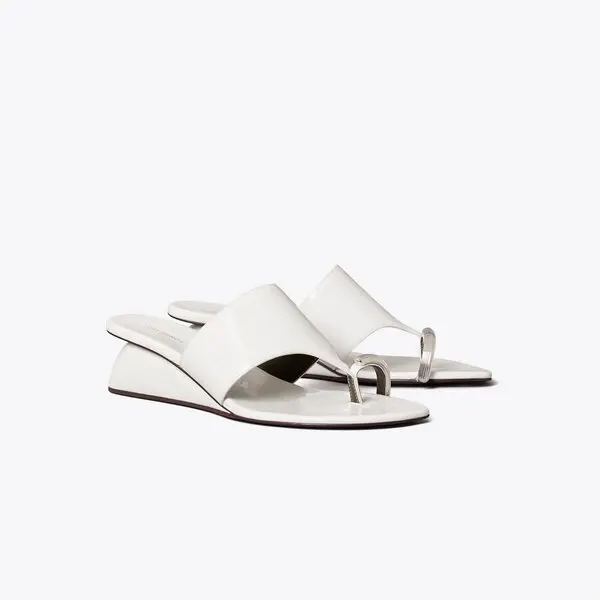 Tory Burch Pierced Wedge Sandal - Cirrus Cloud
