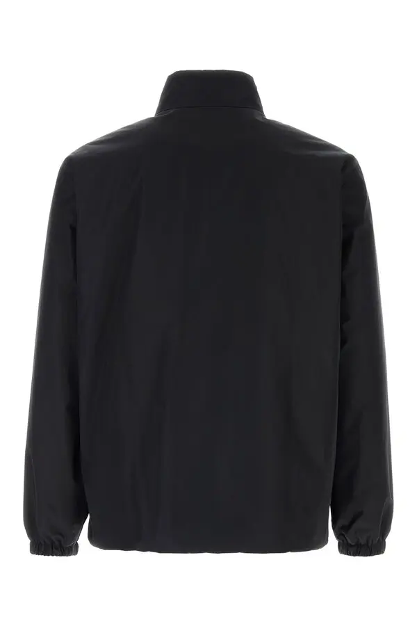 JIL SANDER High Neck Zip-up Jacket - Blue