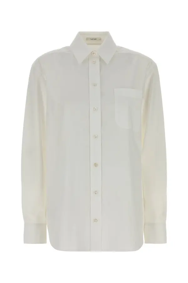 THE ROW Cotton Gavina Shirt - White