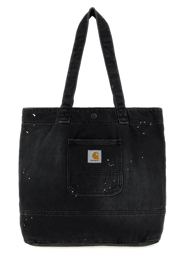 Carhartt Work In Progress Denim Tote Bag - Black