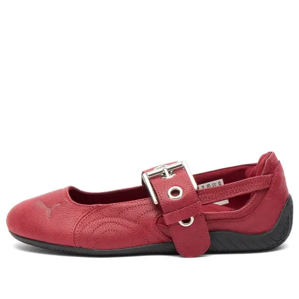 PUMA Speedcat Ballet Dress-up Buckle Ballerina Flats - Garnet Glow/black