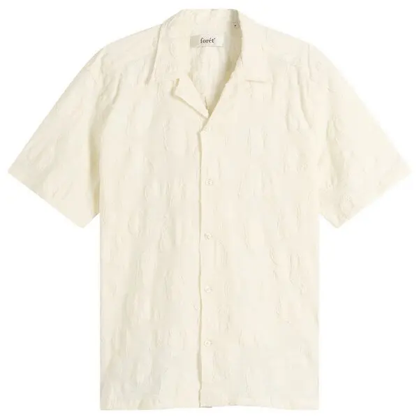 FORET Peer Jacquard Shirt - Cloud