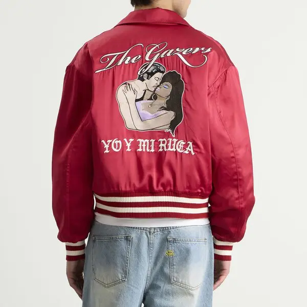 SECOND / LAYER Satin Club Souvenir Jacket