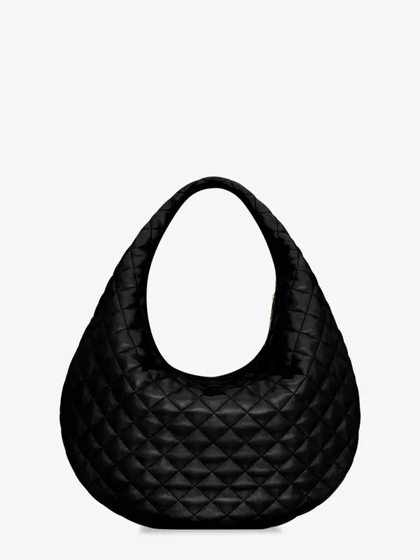 Saint Laurent Icare Quilted Leather Handbag - Black