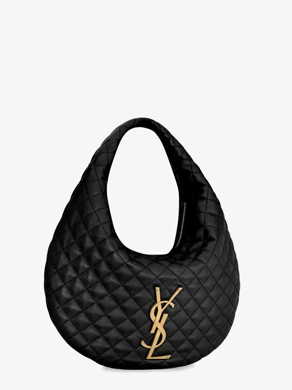 Saint Laurent Icare Quilted Leather Handbag - Black