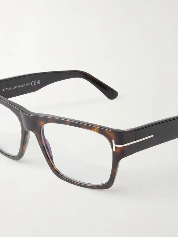 TOM FORD Square Frame Acetate Eyeglasses