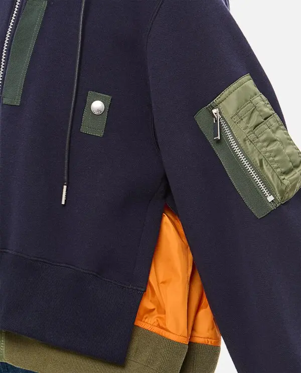 Sacai Layered Fleece Hoodie