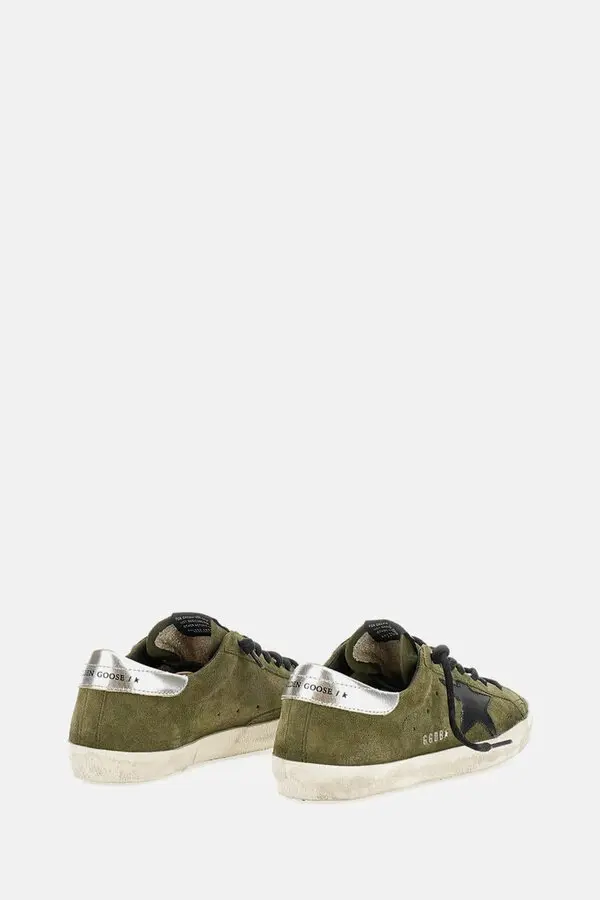 GOLDEN GOOSE Superstar Sneakers With Distressed Finish - Verde