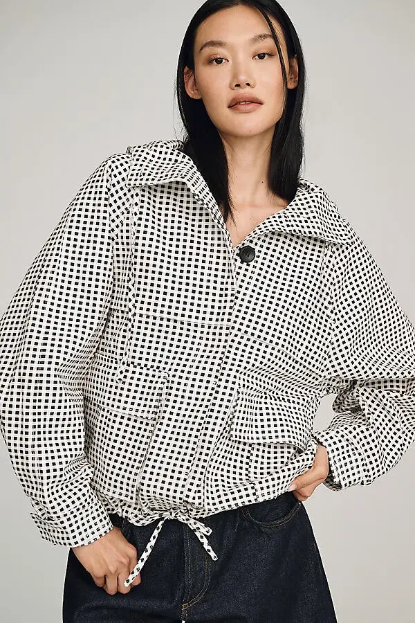 RAISONNEL Gingham Hooded Jacket
