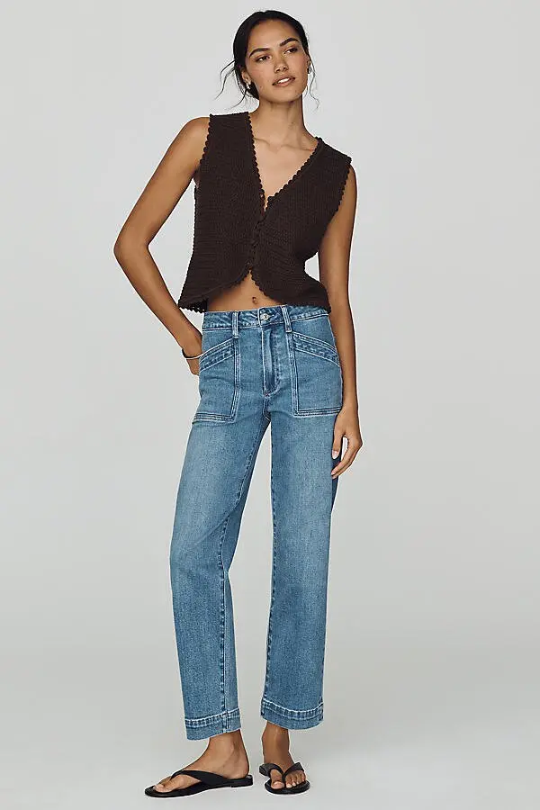 Paige Quincy Ankle High-rise Jeans - Redondo