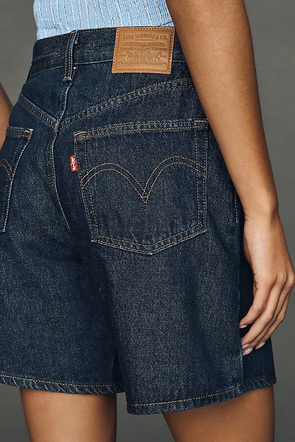 LEVI'S High-rise Baggy Denim Shorts