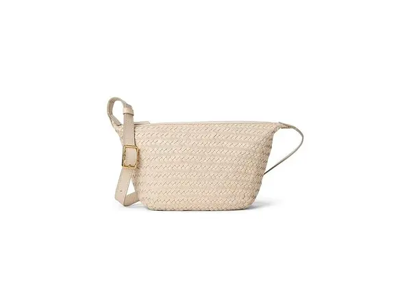 Madewell The Sling Crossbody Bag In Handwoven Leather - Bone