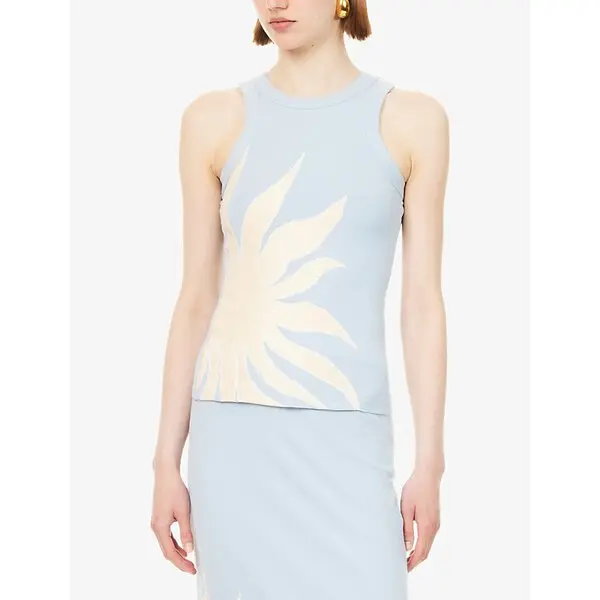 NEVER FULLY DRESSED Rib Knit Tank Top