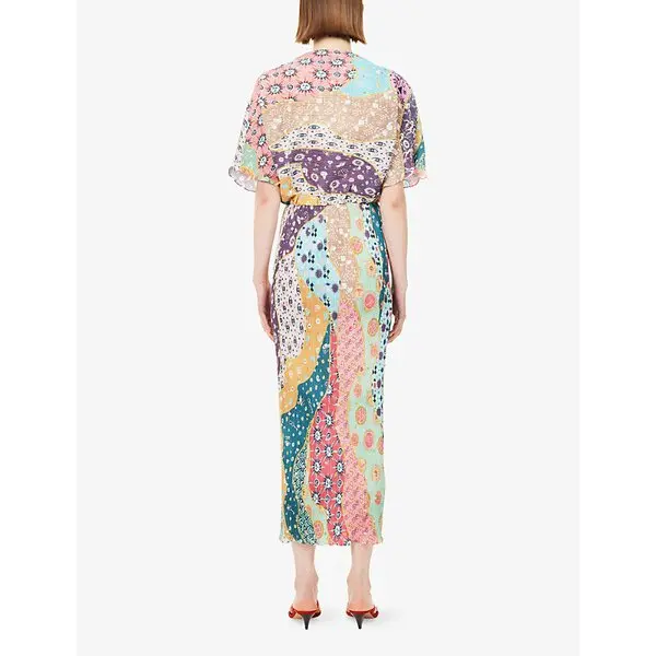 NEVER FULLY DRESSED Morocco Tilly Pleated Midi Dress