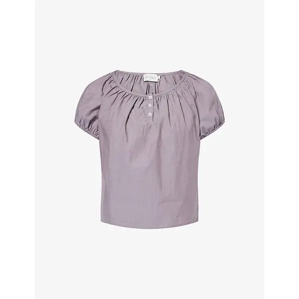 DEIJI STUDIOS Scoop Neck Cotton Top