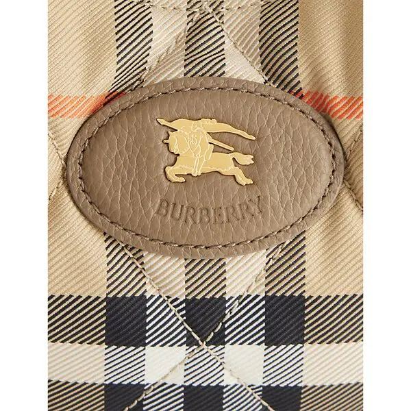 Burberry Quilted Check Cross-body Bag - Sand