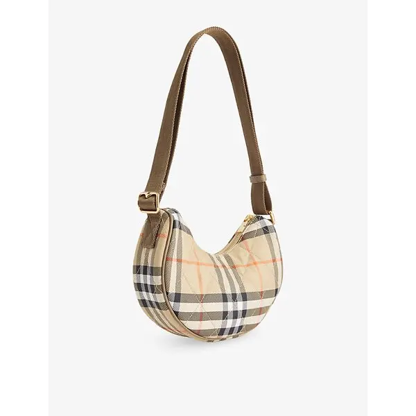 Burberry Quilted Check Cross-body Bag - Sand