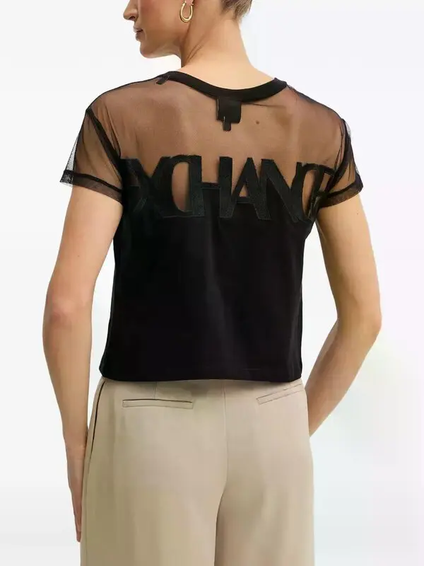 Armani Exchange Logo T-shirt With Mesh Paneling