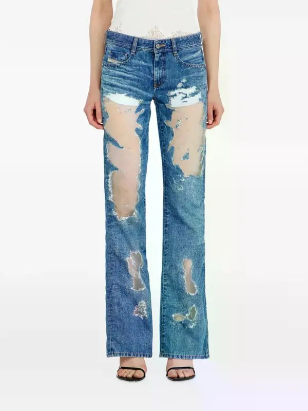 DIESEL® X Tinder 1969 D-ebbey Distressed-effect Jeans