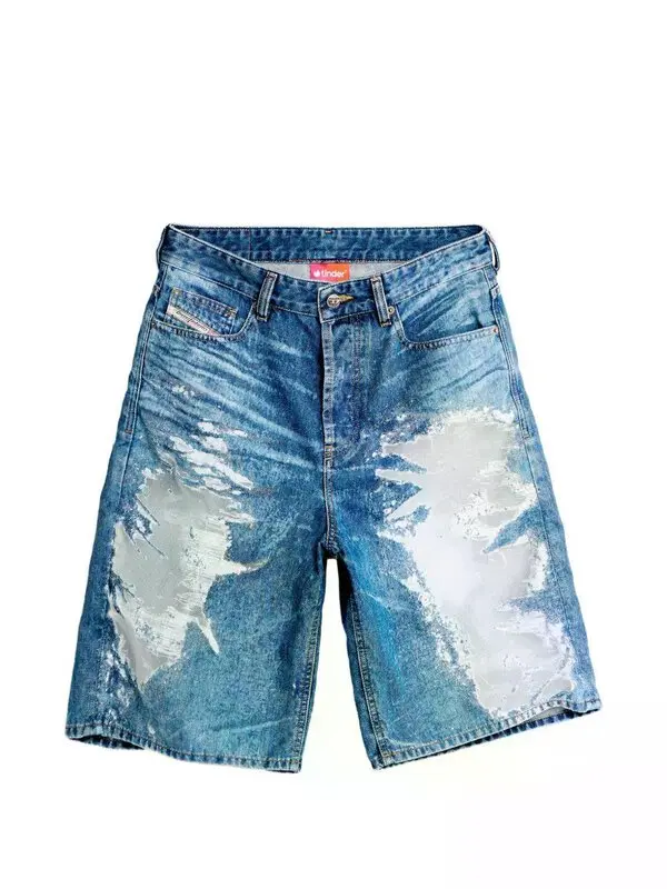 DIESEL® Distressed Denim Shorts
