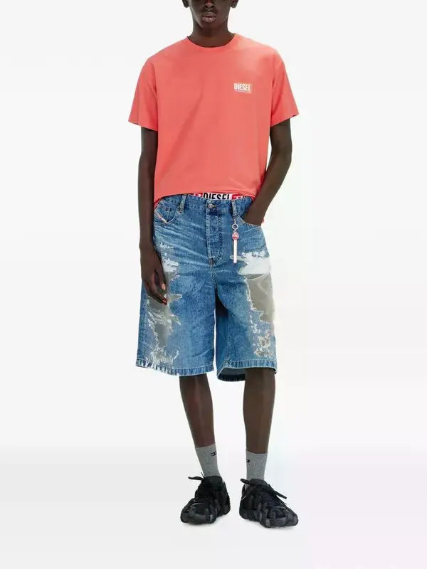 DIESEL® Distressed Denim Shorts