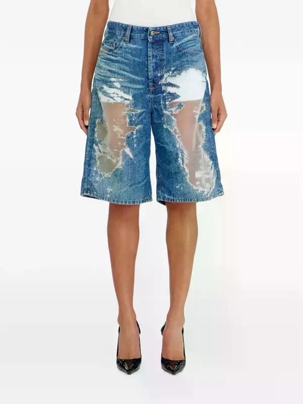 DIESEL® Distressed Denim Shorts