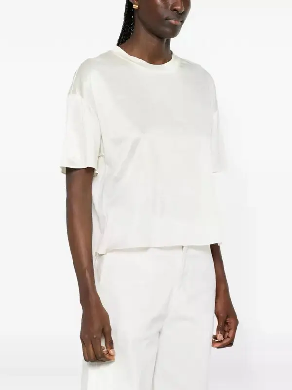 ELEH Cream Jersey Crew Neck T-shirt