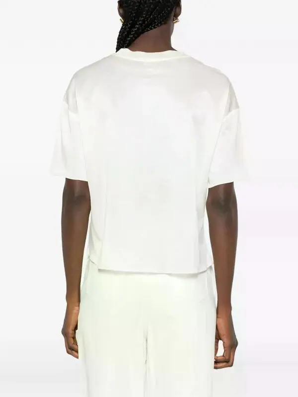ELEH Cream Jersey Crew Neck T-shirt