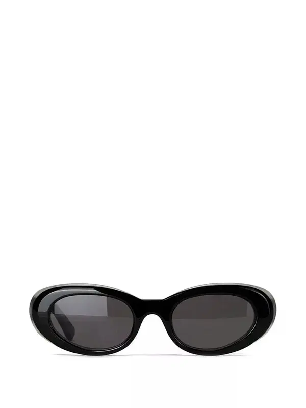 SAMSOE SAMSOE Sapippa Oval-frame Sunglasses - Black