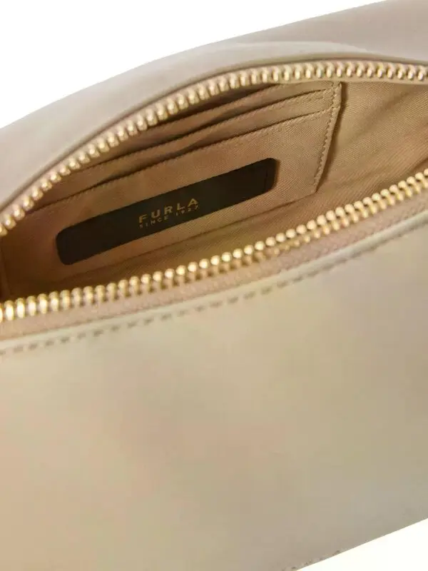 Furla Logo-print Leather Crossbody Bag