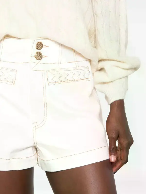 Zimmermann Roselight Braided-trim Shorts