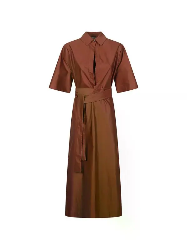SA SU PHI Belted Shirt Dress