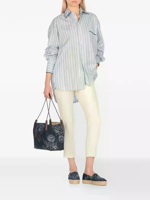 Etro Pegaso Floral-jacquard Tote Bag