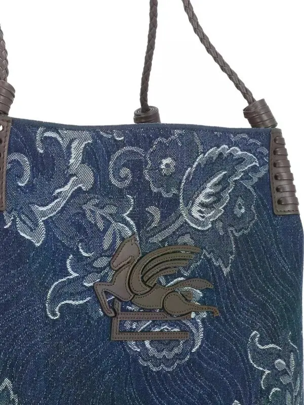 Etro Pegaso Floral-jacquard Tote Bag