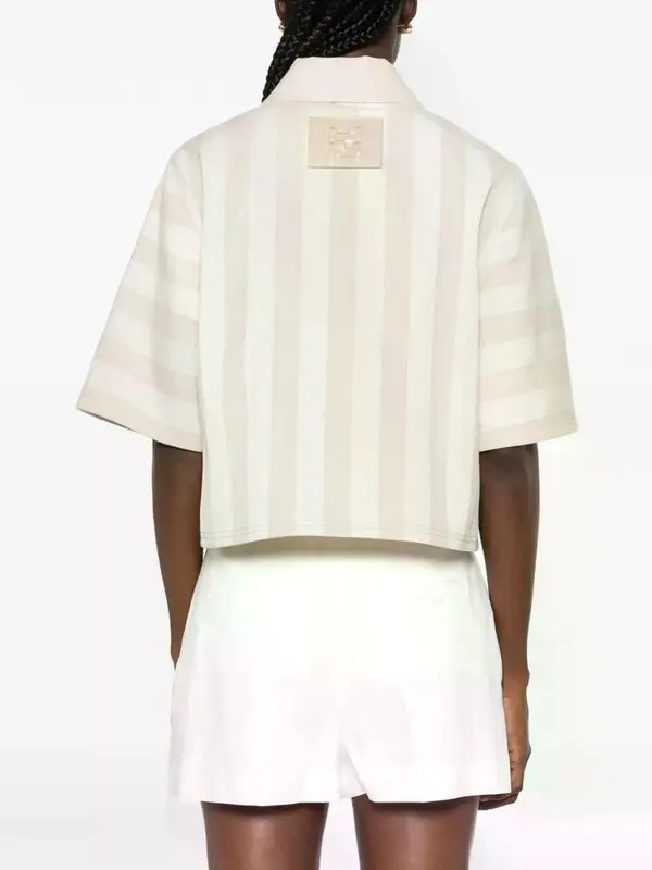 Fendi Striped Short-sleeve Jacket