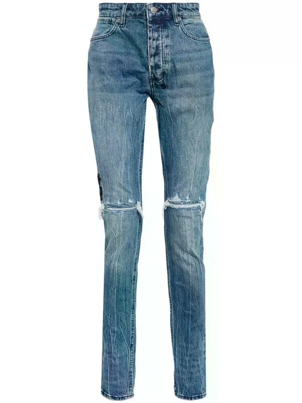 Ksubi Distressed Straight-leg Jeans