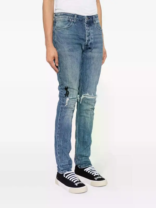 Ksubi Distressed Straight-leg Jeans