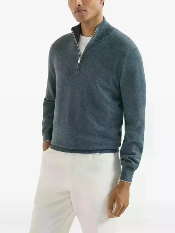 Brunello Cucinelli Cashmere Half-zip Sweater