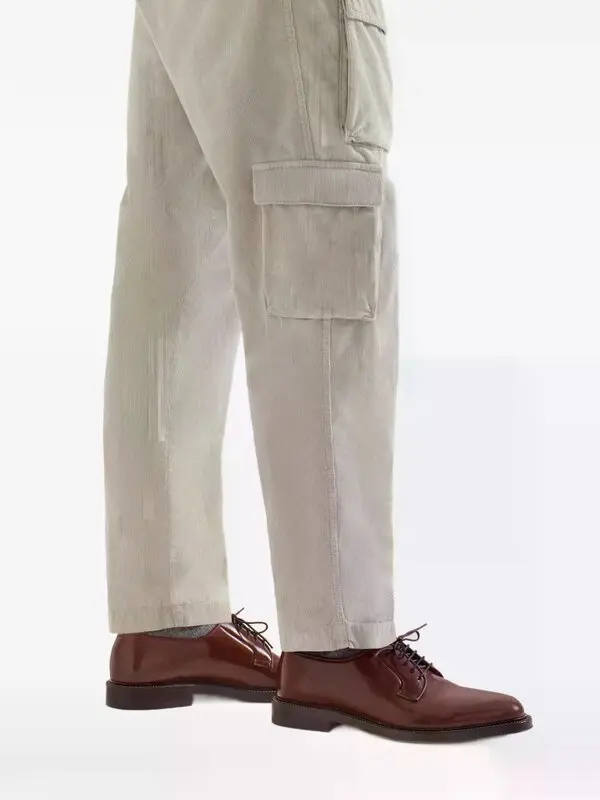 Brunello Cucinelli Block-heel Derby Shoes - Brown