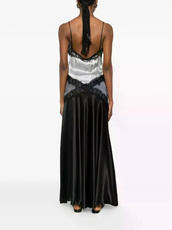 Viktor & Rolf Silk Cami Dress With Lace Trim