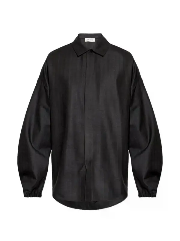 Fear Of God Striped Wool Shirt - Grey
