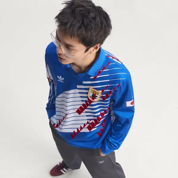 Adidas Japan Home Long Sleeve Jersey 1993 - Blue