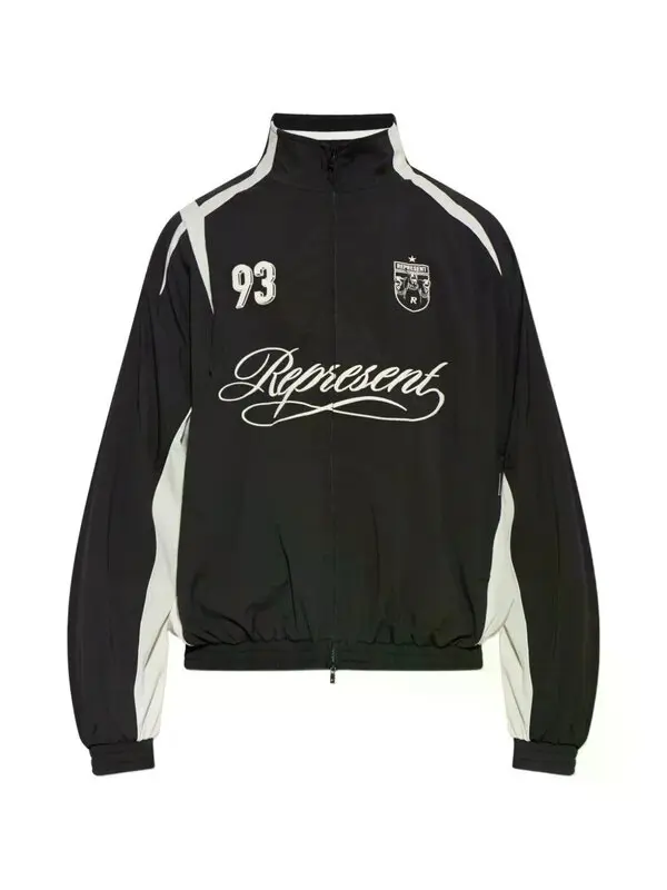 REPRESENT Logo-embroidered Panelled Jacket