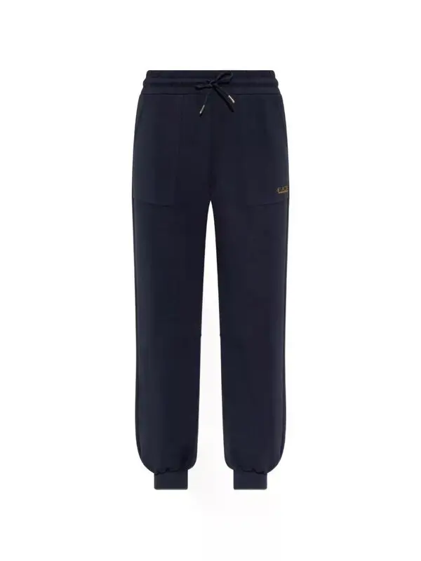 EA7 Navy Logo Plaque Track Pants