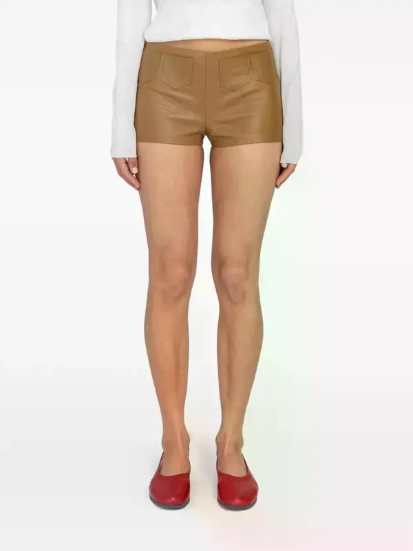 Paloma Wool Suau Leather Mini Shorts