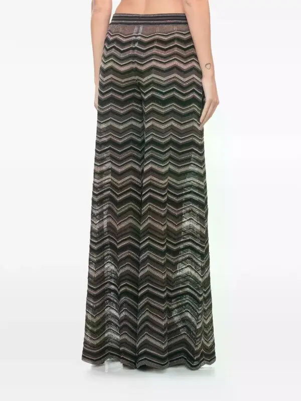D.exterior Metallic Palazzo Pants