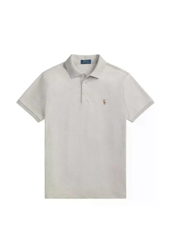 Polo Ralph Lauren Embroidered Logo Polo Shirt - Grey