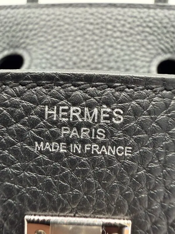 Hermès Togo Leather Palladium Hardware Birkin 25 - Black