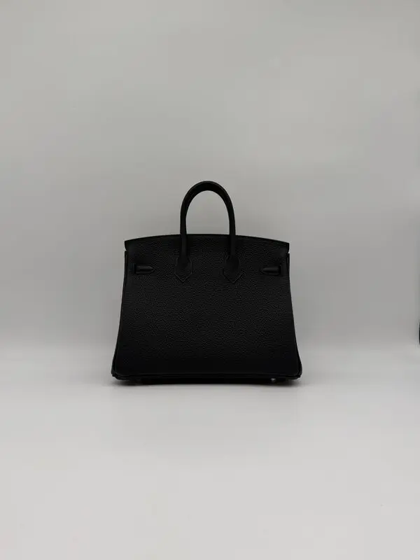 Hermès Togo Leather Palladium Hardware Birkin 25 - Black