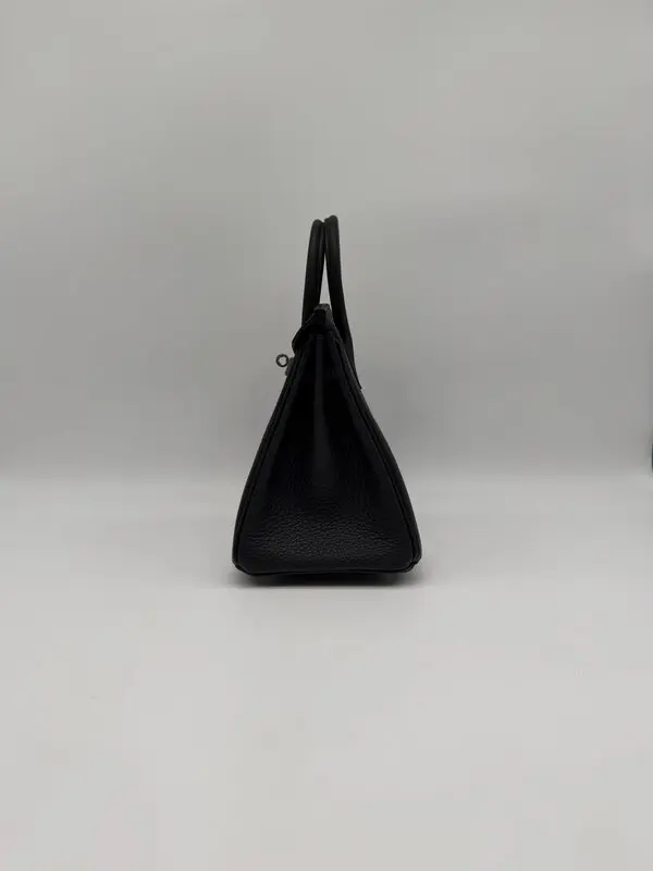 Hermès Togo Leather Palladium Hardware Birkin 25 - Black